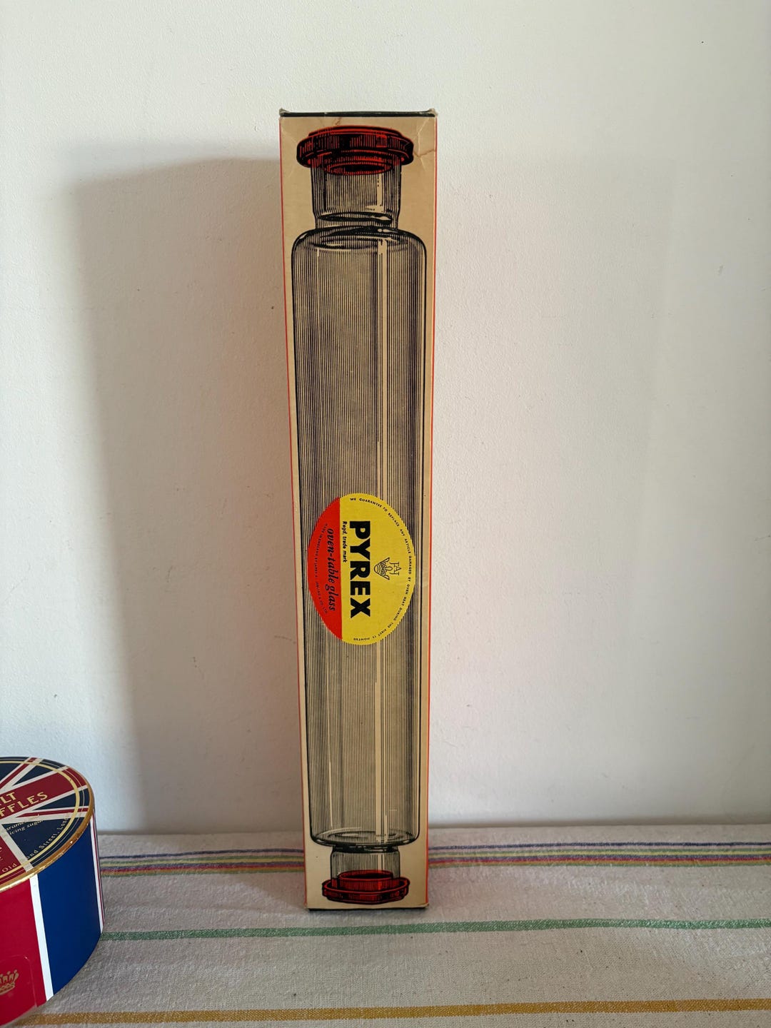 A Vintage Original Perfectly Boxed Pyrex Glass Rolling Pin for the ...