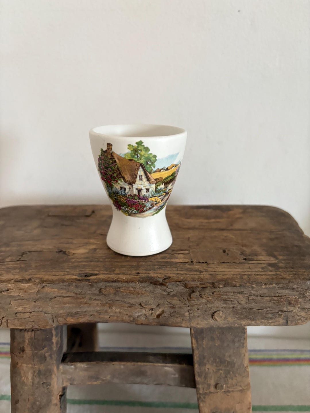 A Country Scene Thatched Cottage England Ceramic Egg Cup - Etsy