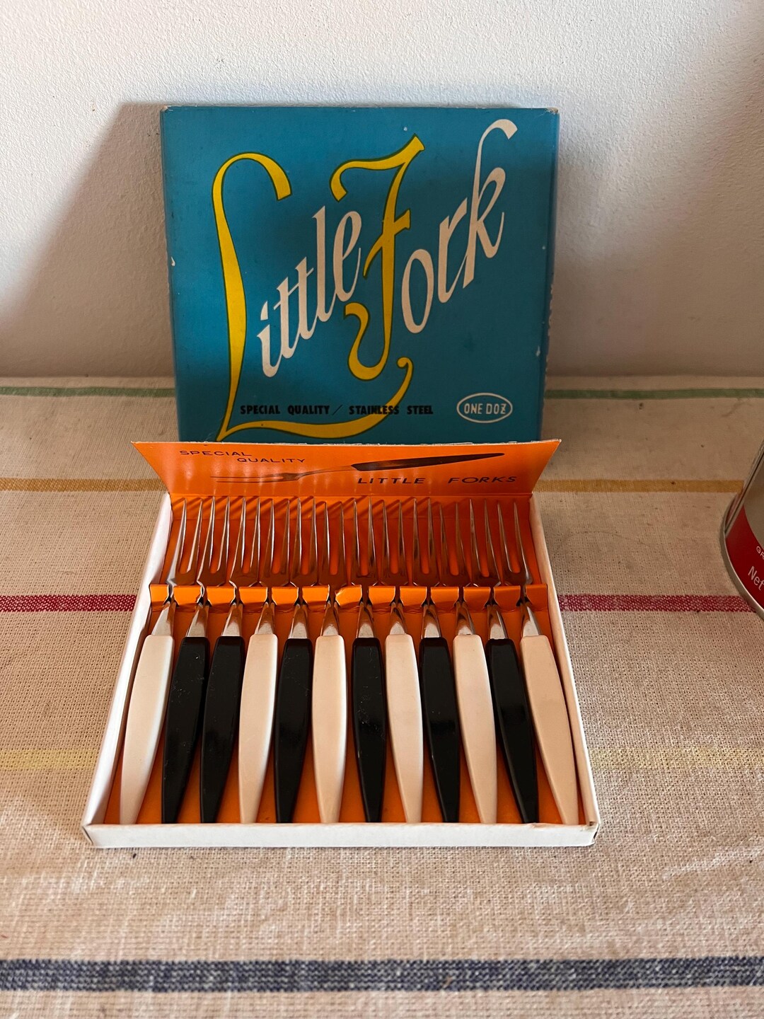 Set of 12 Vintage High Class Little Fork Stainless Steel Cocktail Forks ...