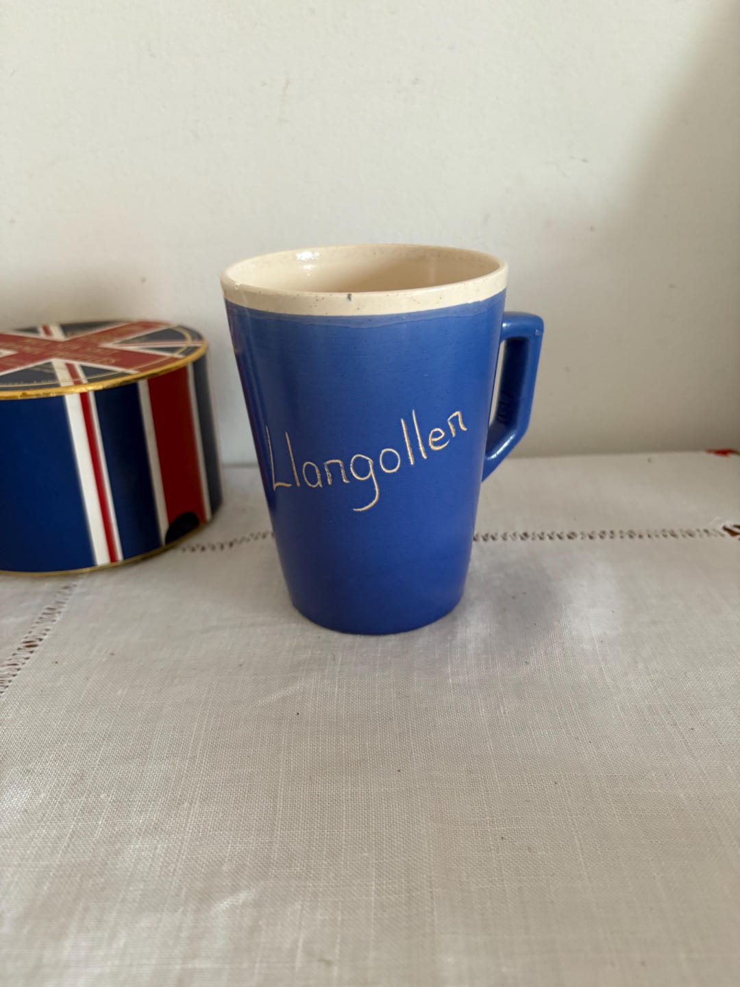 A Cute Devonware 'llangollen' Made in Devon Souvenir Tourist 1960s Blue ...