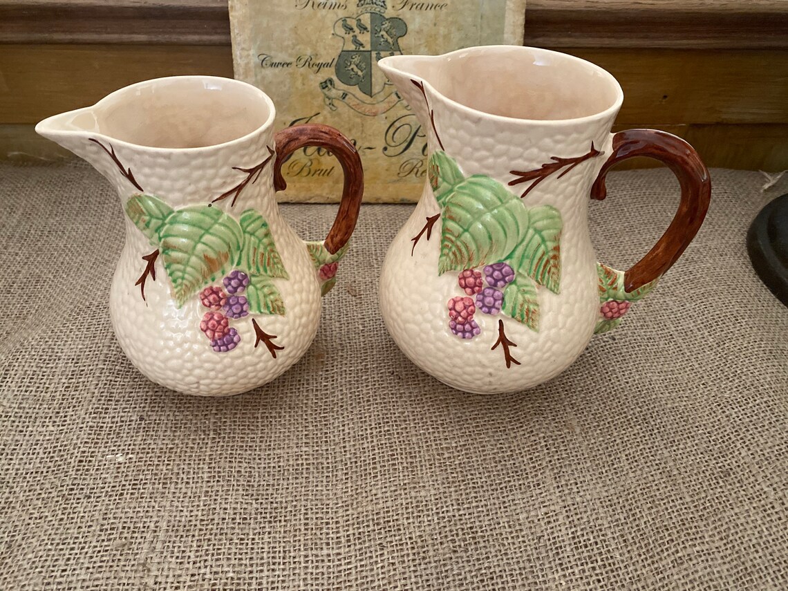 A Pair of Beautiful 1950s WADE Pottery Bramble Design Hand - Etsy
