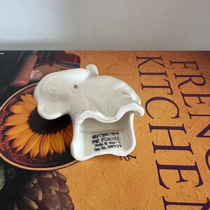 A Really Cute Rare Vintage White Ironstone Elephant Pie Funnel by ...
