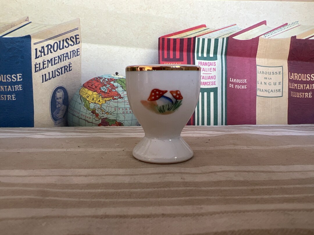 A Rare Collectible Toadstool Design Egg Cup With a Gold Rim - Etsy