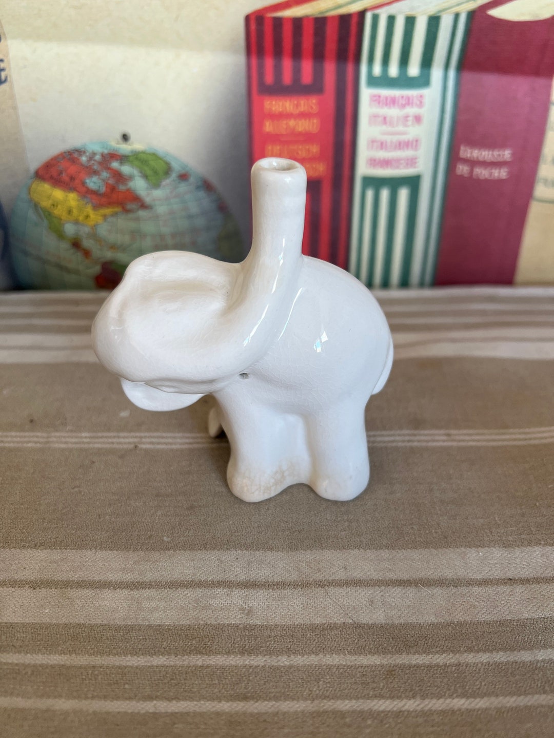 A Really Cute Rare Vintage White Ironstone Elephant Pie Funnel by ...