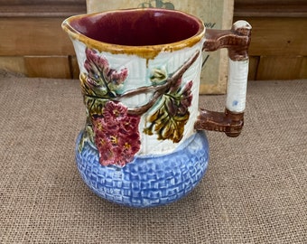 Majolica Pitcher - Etsy UK