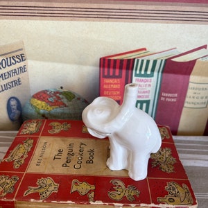 A Really Cute Rare Vintage White Ironstone Elephant Pie Funnel by ...