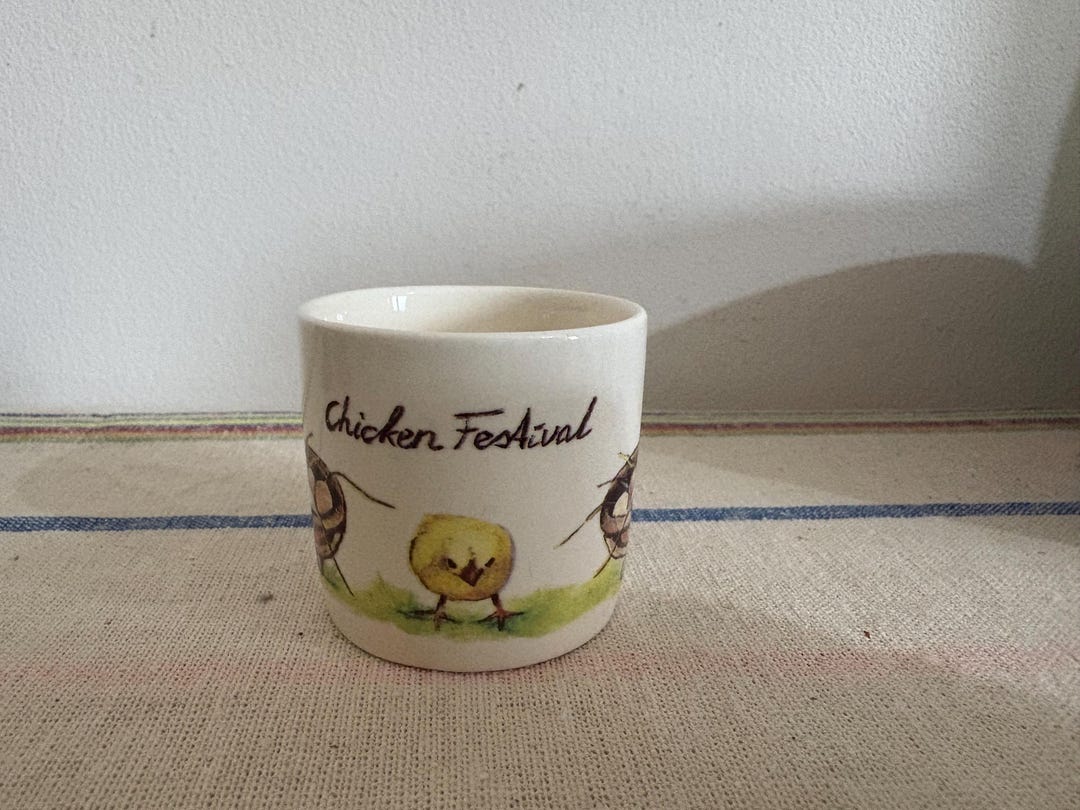 A Retro Chicken Chick Festival China Egg Cup -precious Ter Steege ...