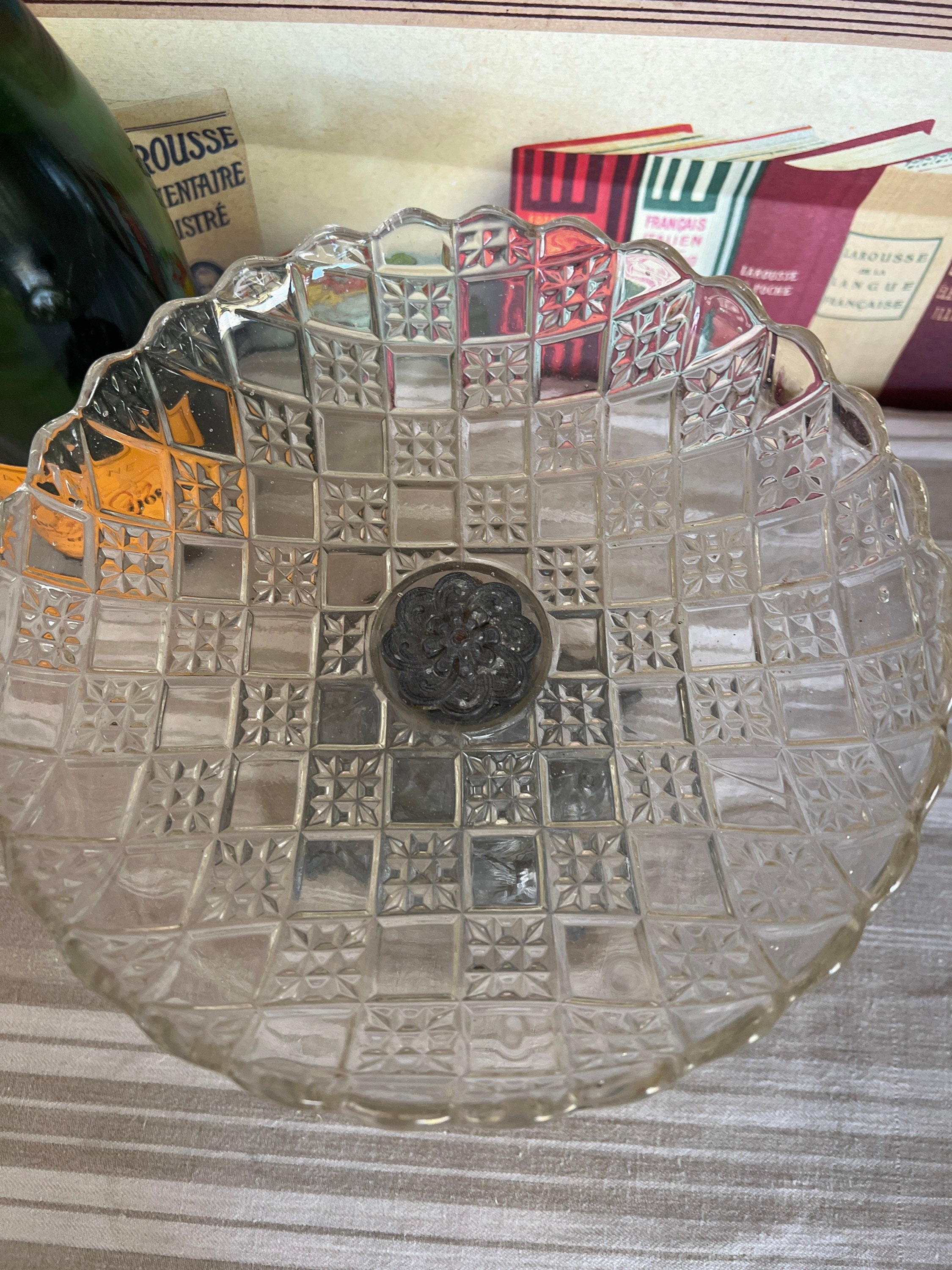A Rare Beautiful French Art Nouveau 1922 Cake, Scone, Fruit Centrepiece ...