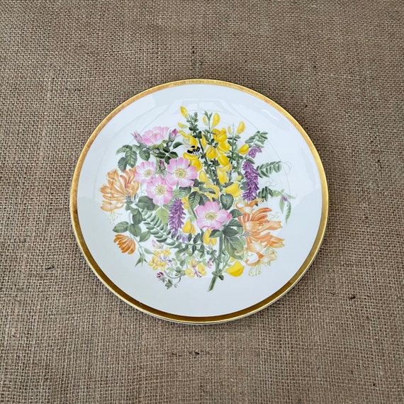 Caverswall Wildflowers Fine Bone China Plate No 2 Mary | Etsy
