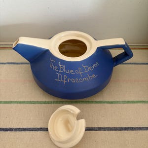 An Unusual Antique Art Deco Design Devonmoor 'the Blue of Devon ...