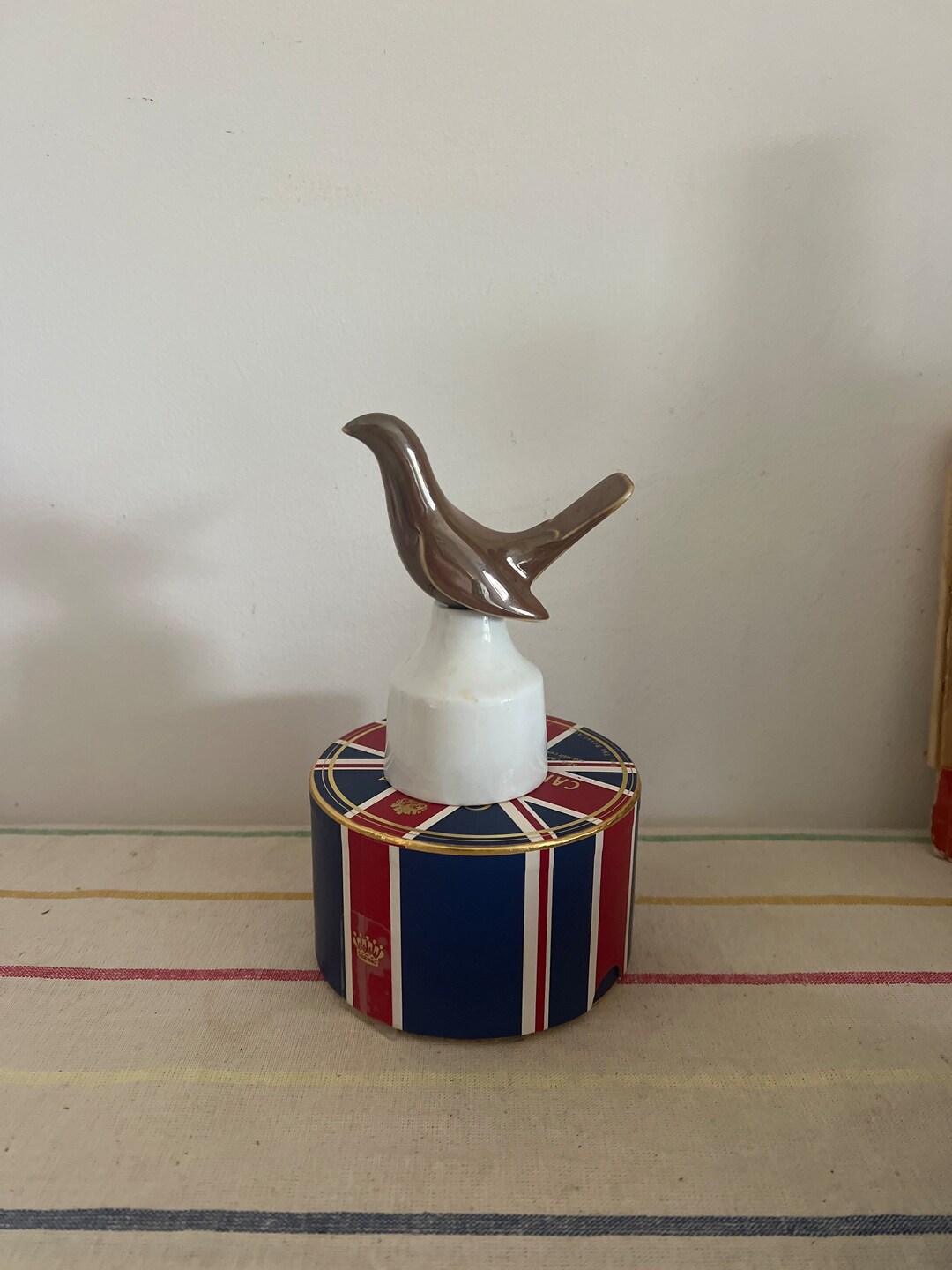 A Really Cute Boxed Brown Bone China Bird Pie Funnel by Royal Worcester ...