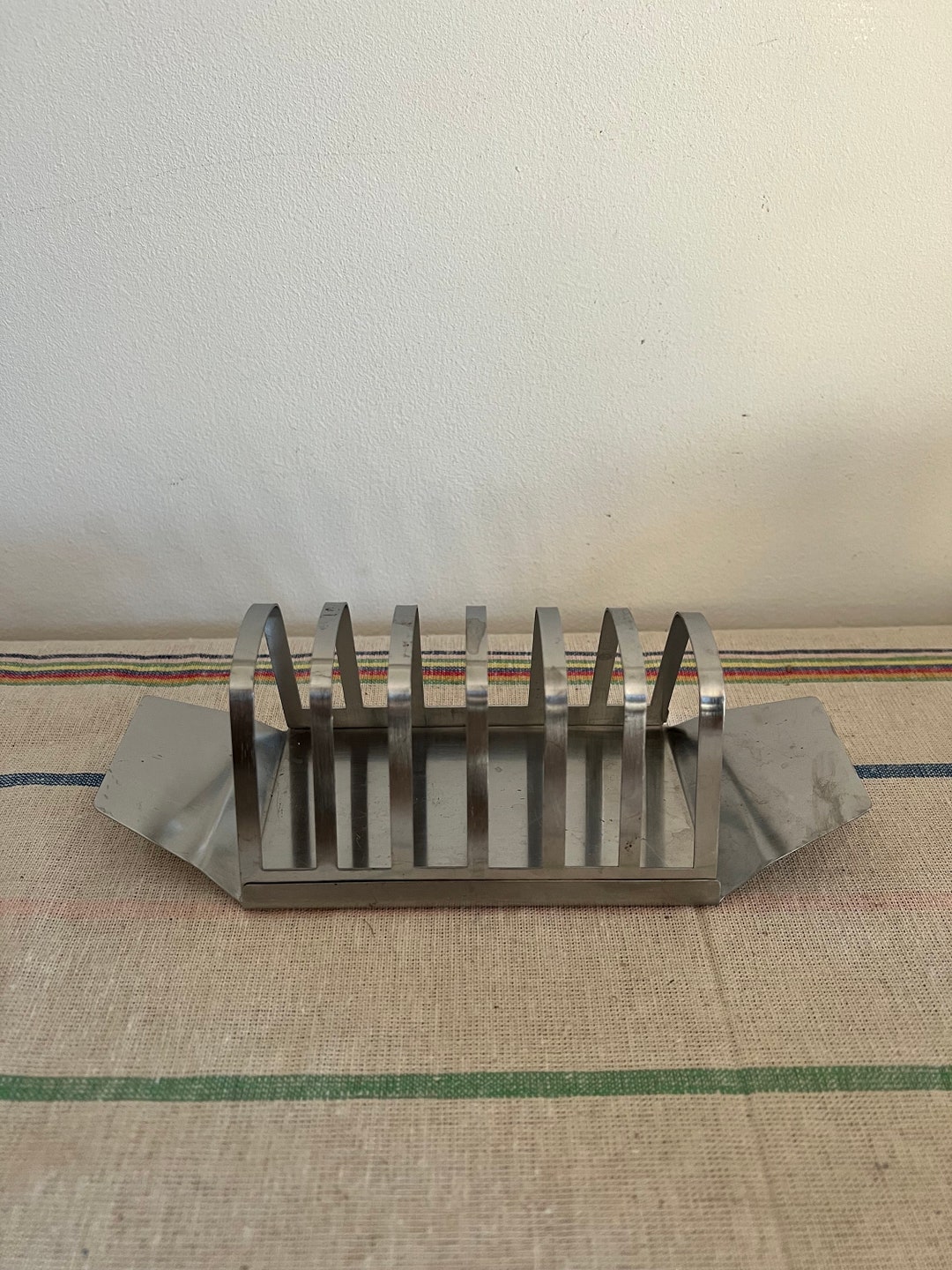 A Vintage Stainless Steel 1960s Two Part Toast Rack and Crumb Tray - Etsy