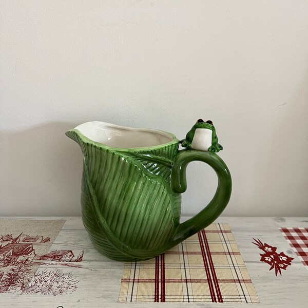 Frog Pitcher - Etsy