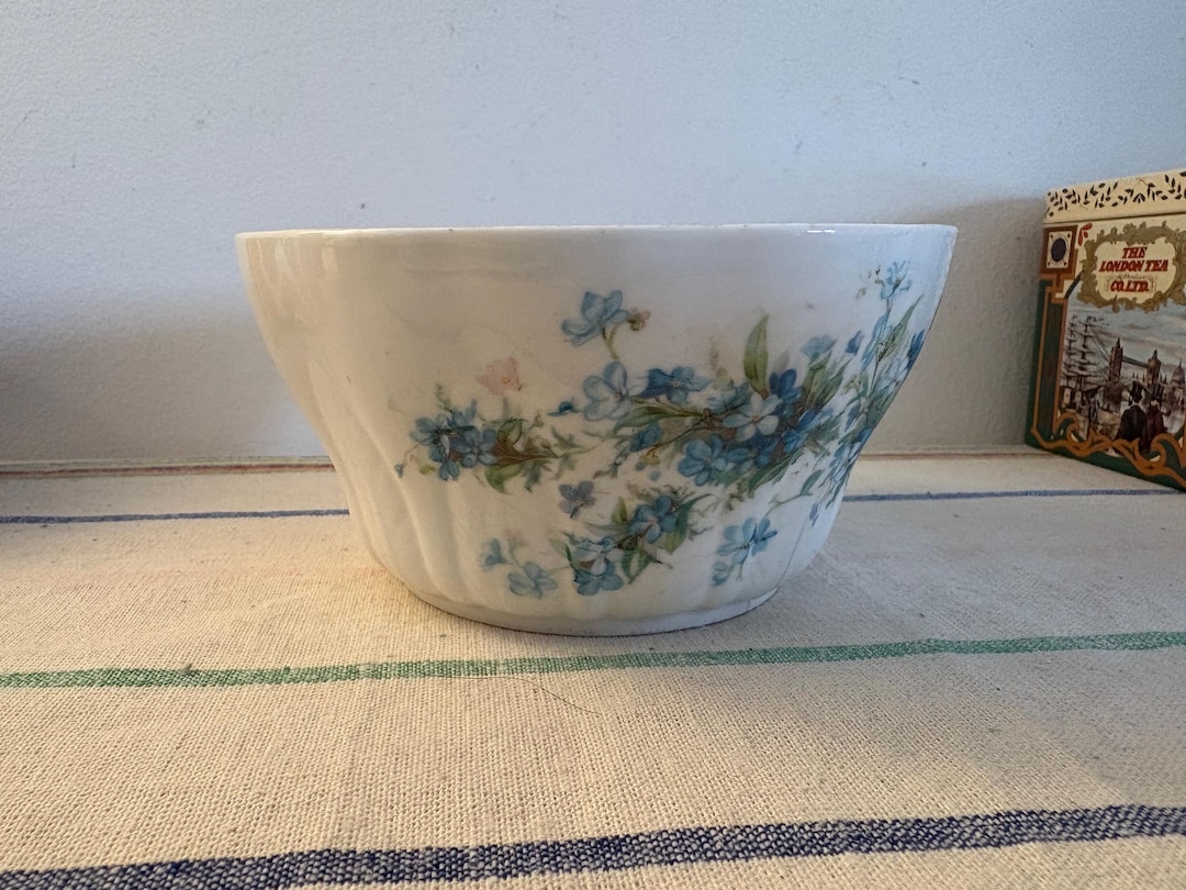 A Very Rare Vintage Victoria Forget Me Not 473889 Bowl ( Cracked) - Etsy