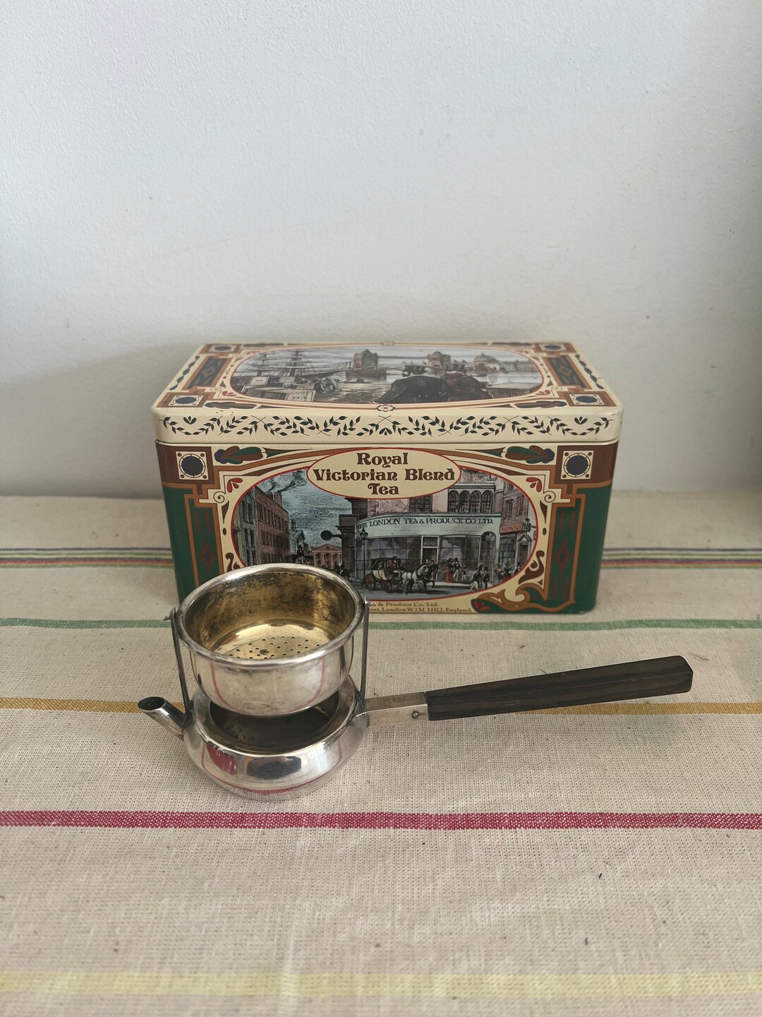 An Original Antique Stamped Silver Pated Swing Tea Strainer in Good ...