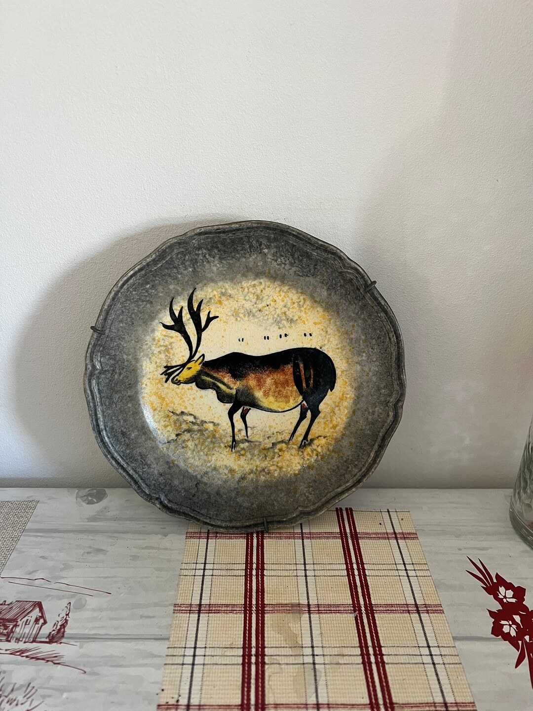 A French Antique J R Sarlat Collectable Decorative Stag Plate - Etsy