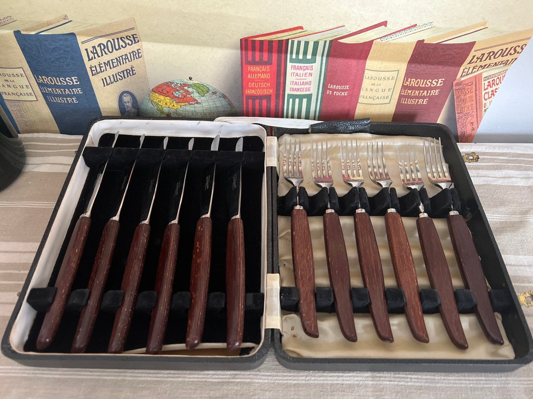 A Lovely Vintage Boxed Set of Six Pinder Bros - Sheffield Steak ...