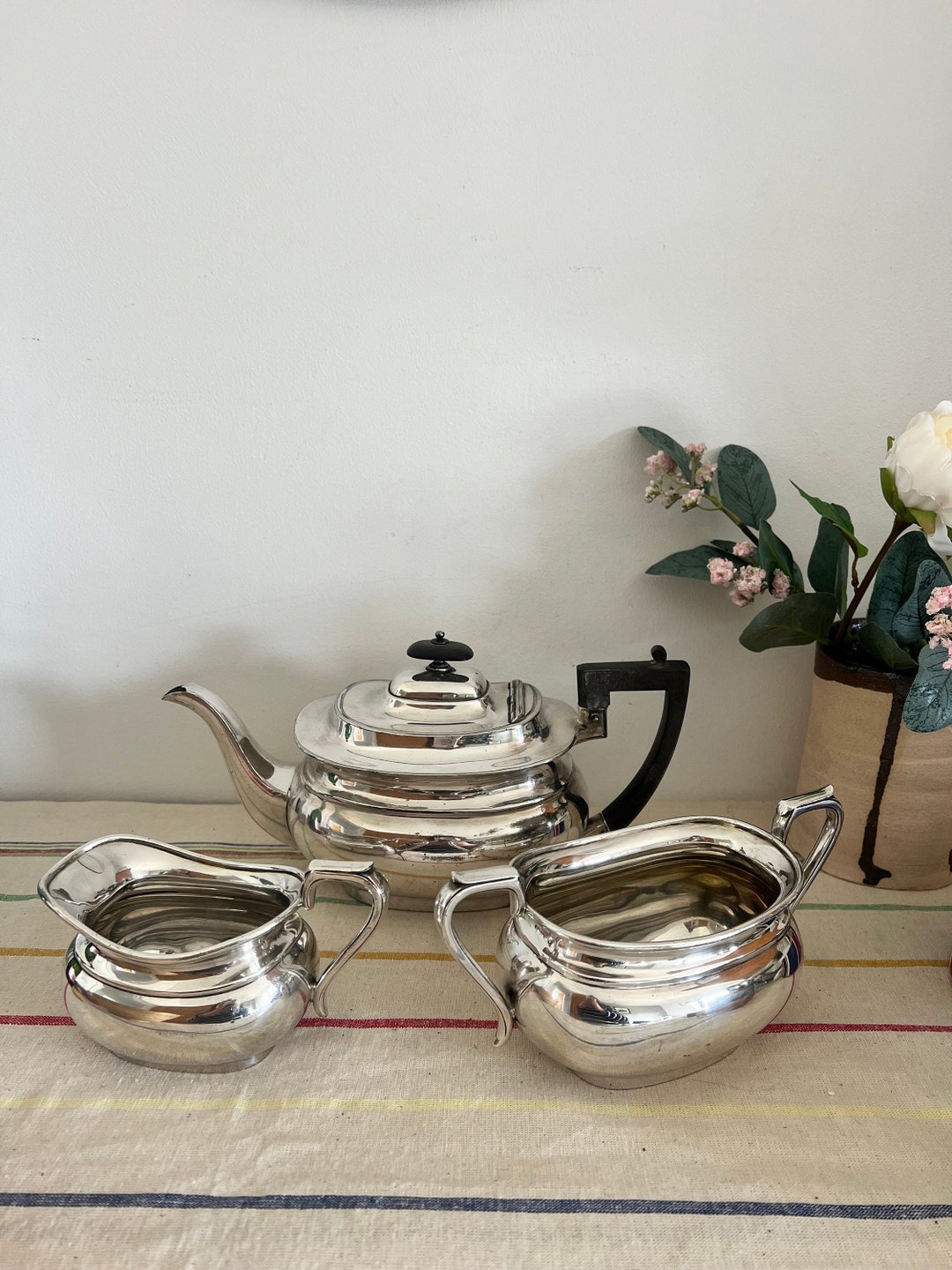 A Beautiful Art Deco Joseph Rodgers & Sons EPBM Trio of Coffee Pot ...