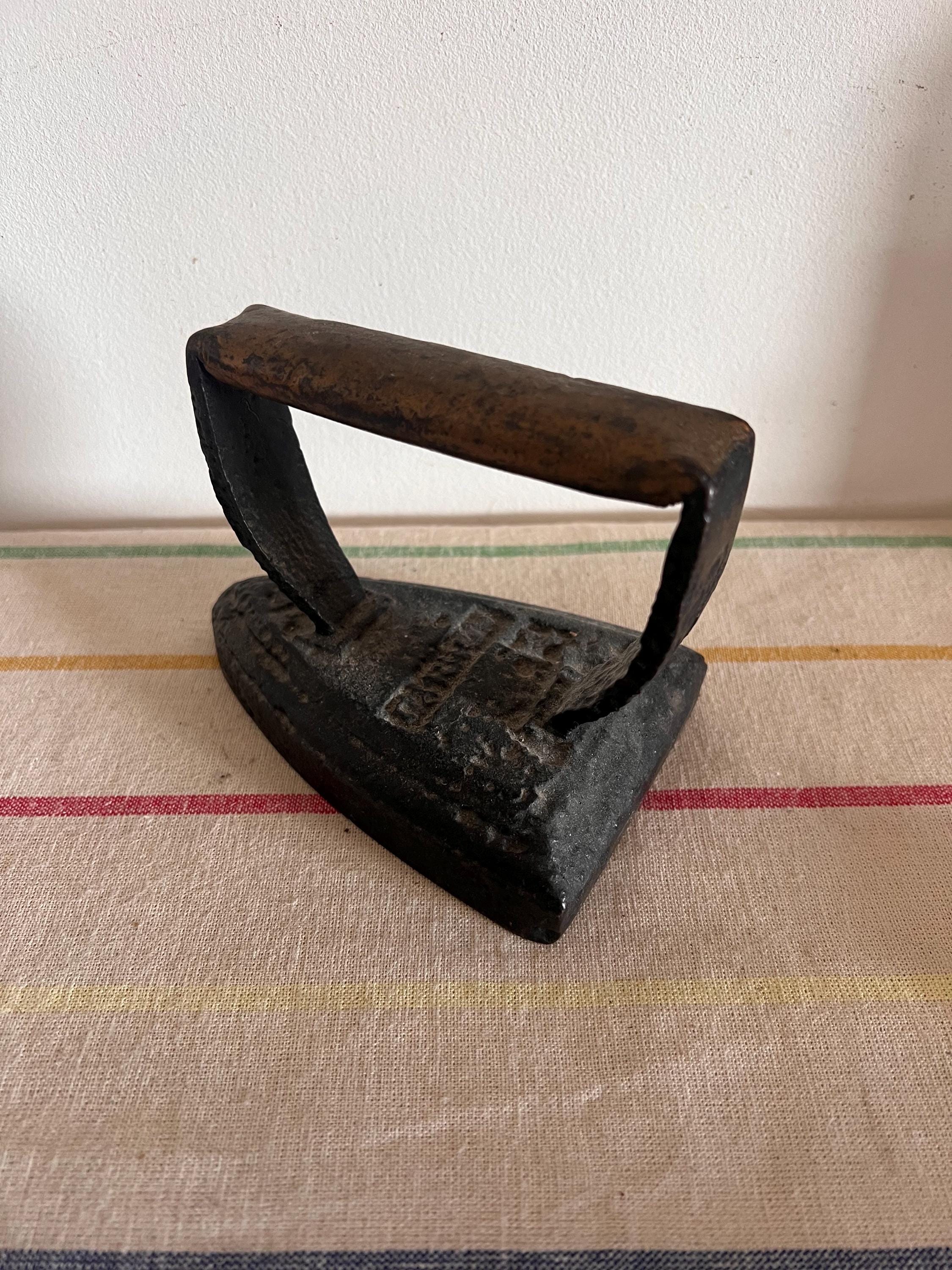 A Lovely British Cast Iron Antique Sad Iron, Ideal for Use as a Book ...