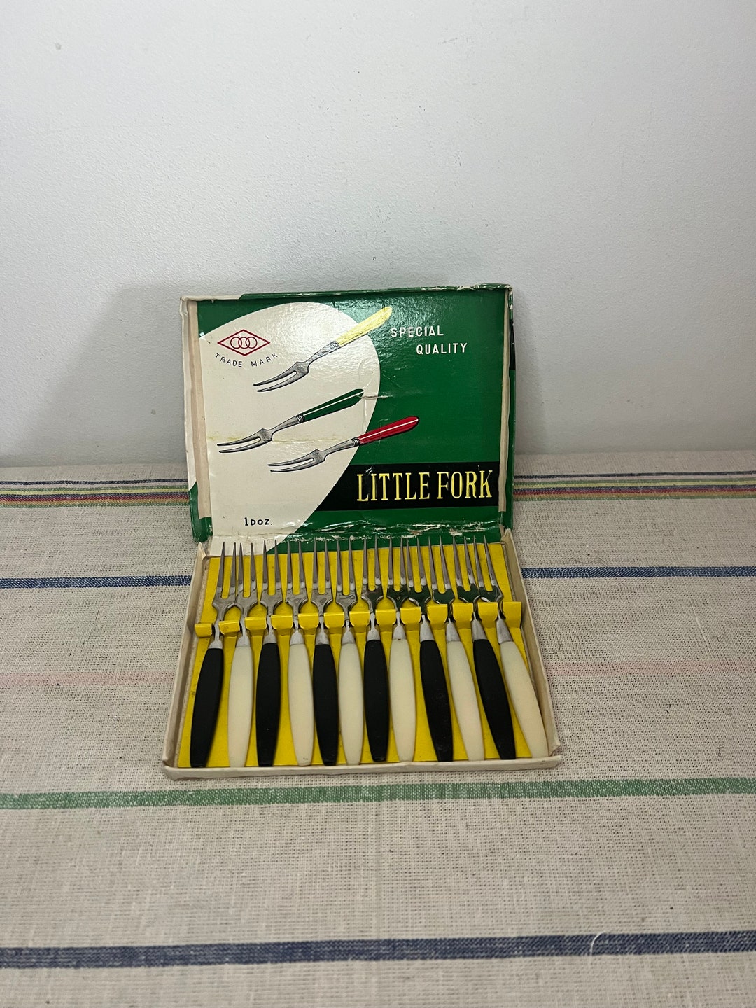 Set of 12 Vintage High Class Little Fork Stainless Steel Cocktail Forks ...