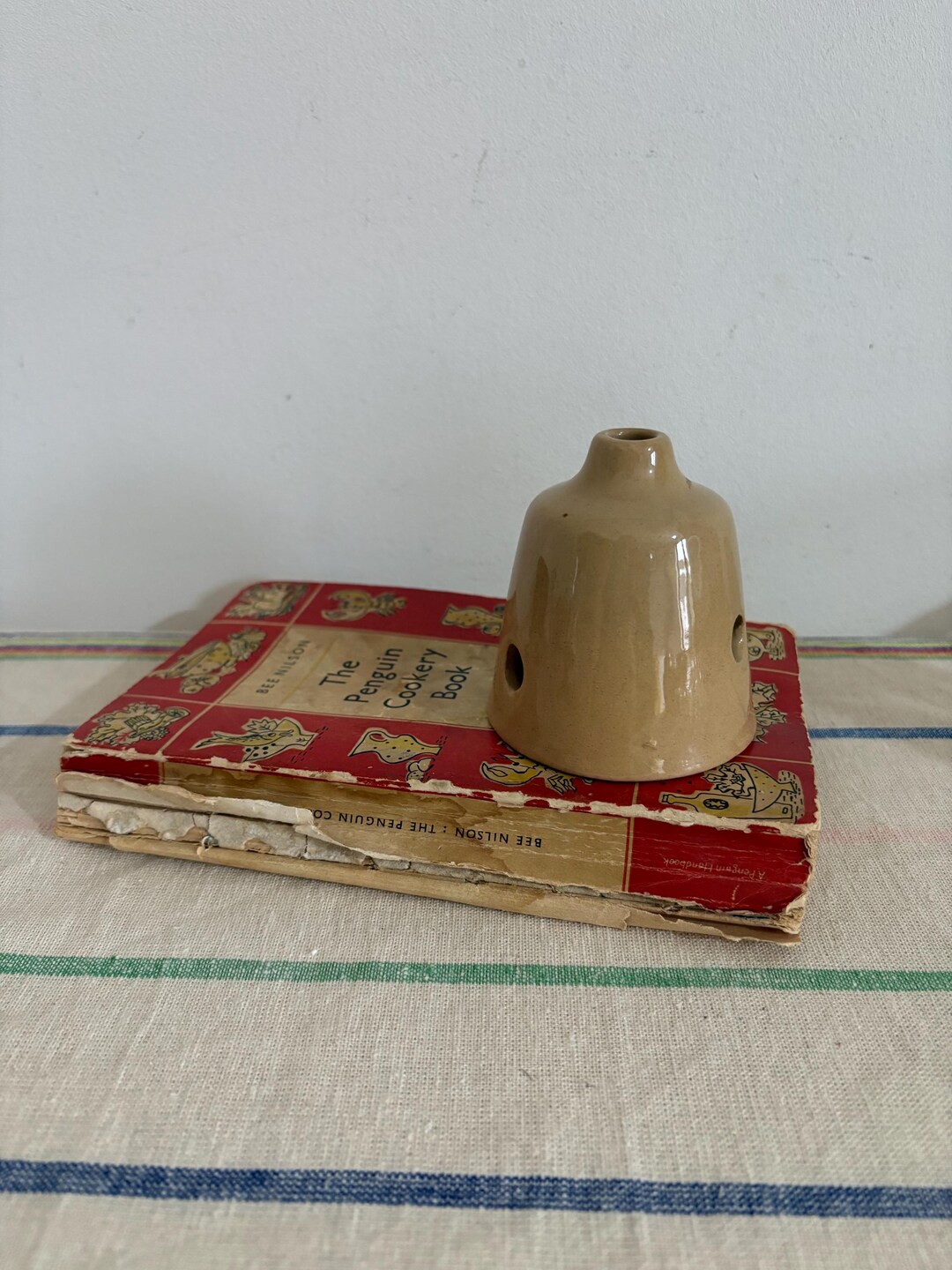 A Collectible Larger Size Beige Stoneware Pie Funnel in Perfect ...