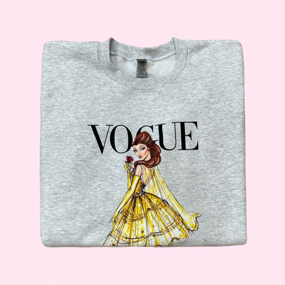 Princess, Crewneck Sweatshirts, Aurora, Tiana, Cinderella, Elsa, Anna ...