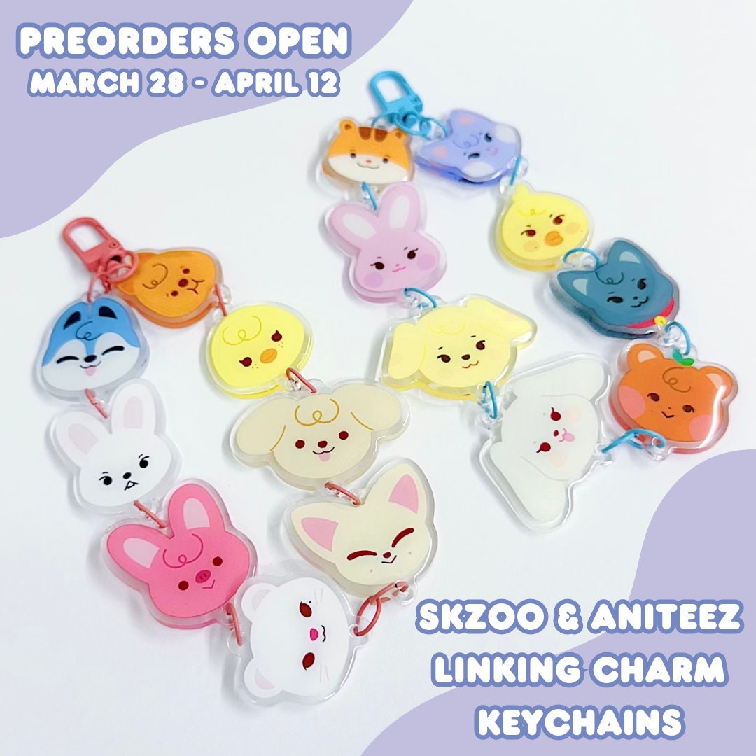 SKZOO & Aniteez Linking Charm Keychains - Etsy