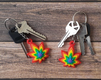 3d Printed Weed Keychain - Etsy