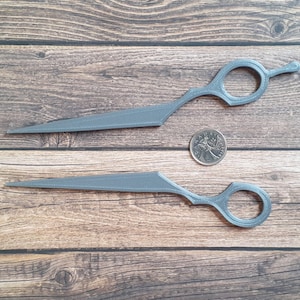Hair Stylist Scissor Hair Pins, Set of 2, Personalized Gift, Thick or ...