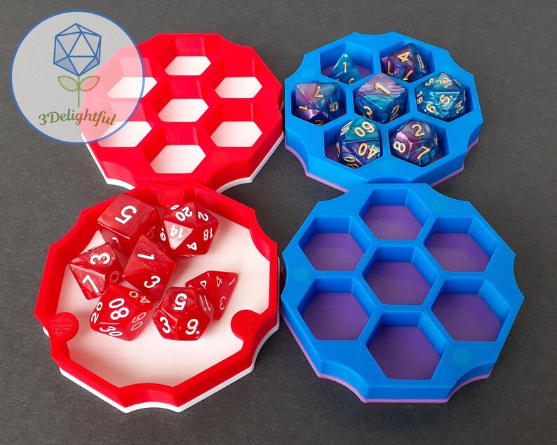 Custom Dice Box Two-colour Magnetic 3D Printed Dice Holder - Etsy