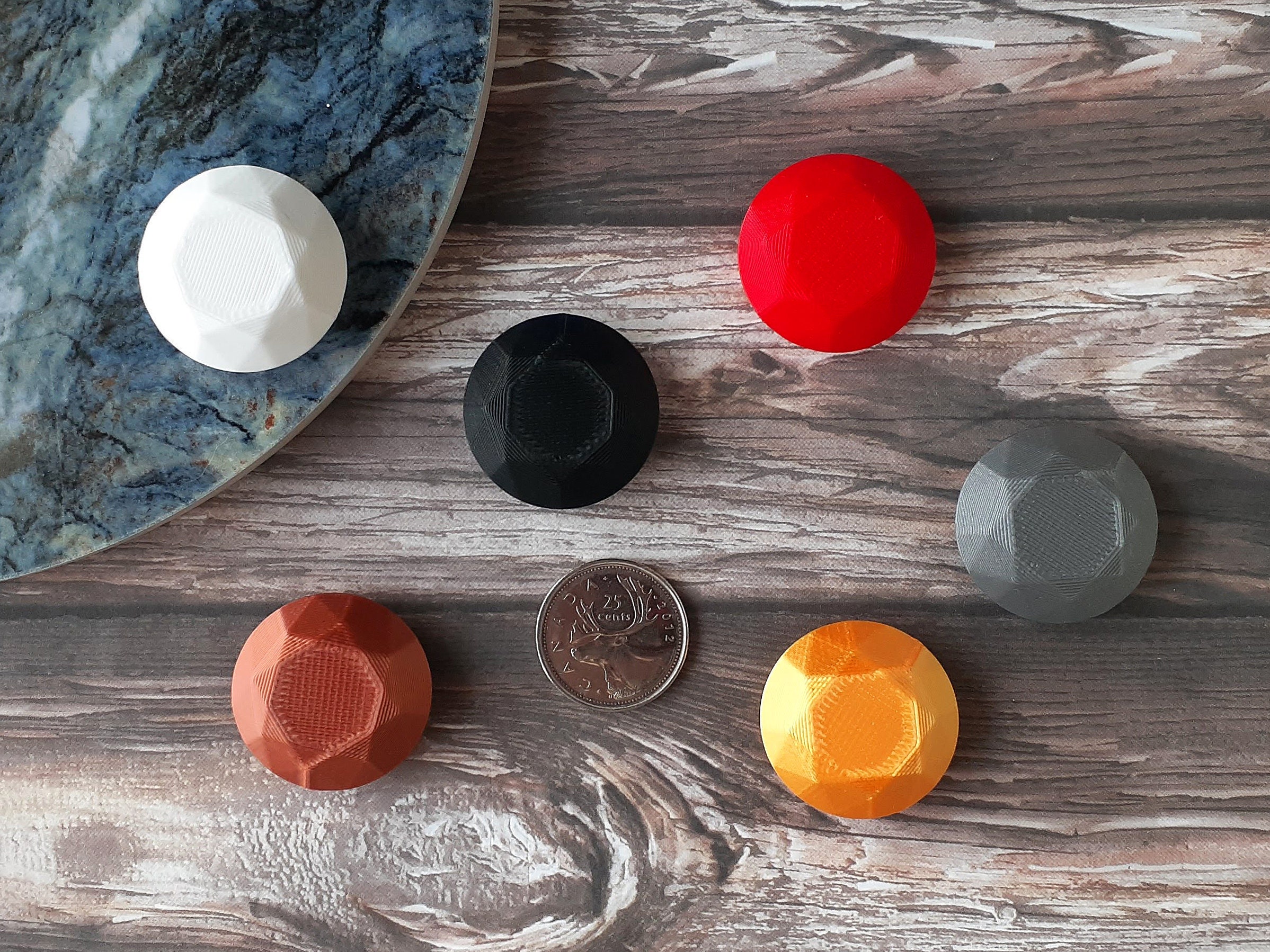 3D Diamond Fridge Magnets Set of 6 Rainbow or Metallic | Etsy