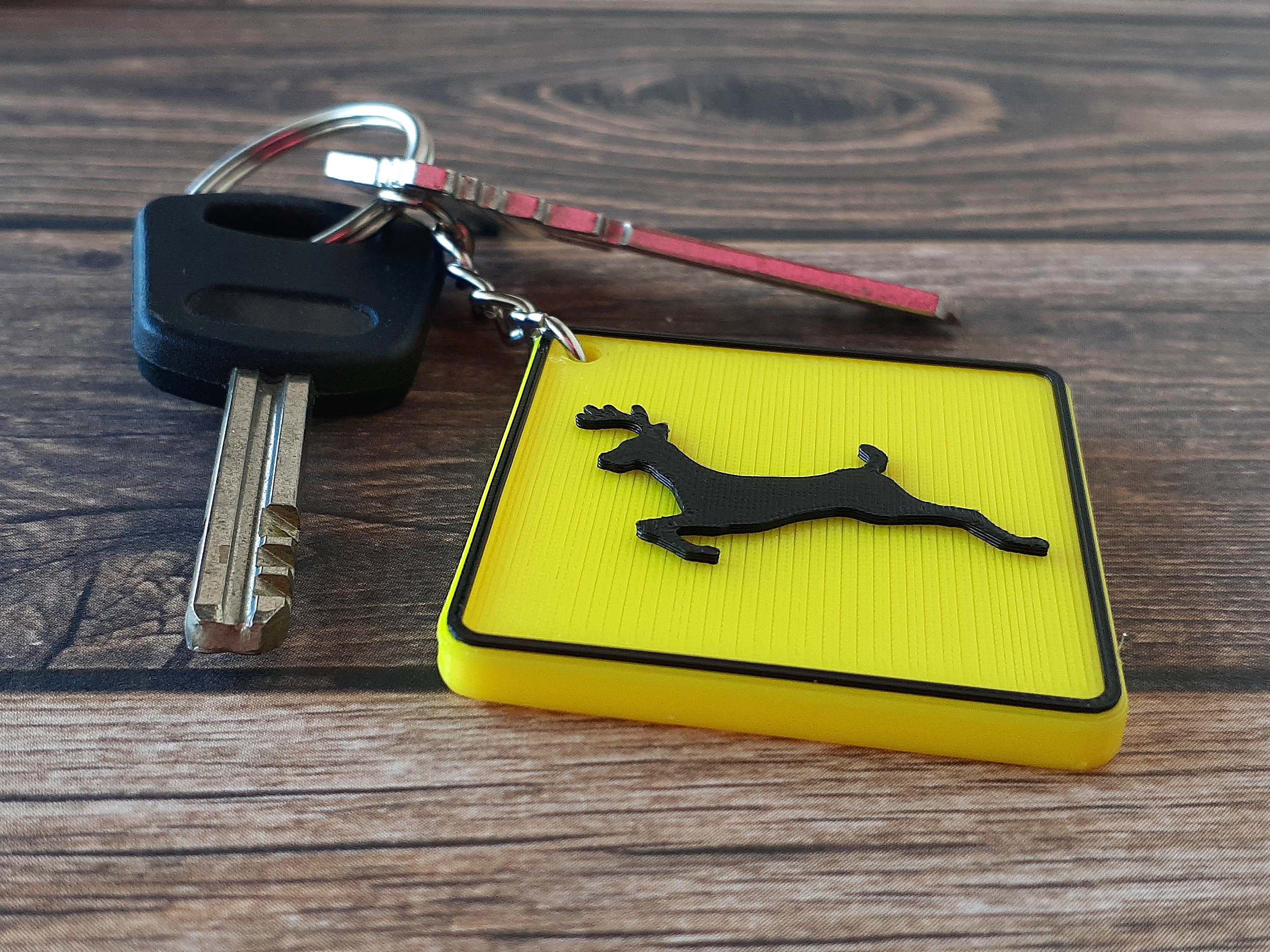 Deer Crossing Keychain, Warning Sign, Cottagecore - Etsy