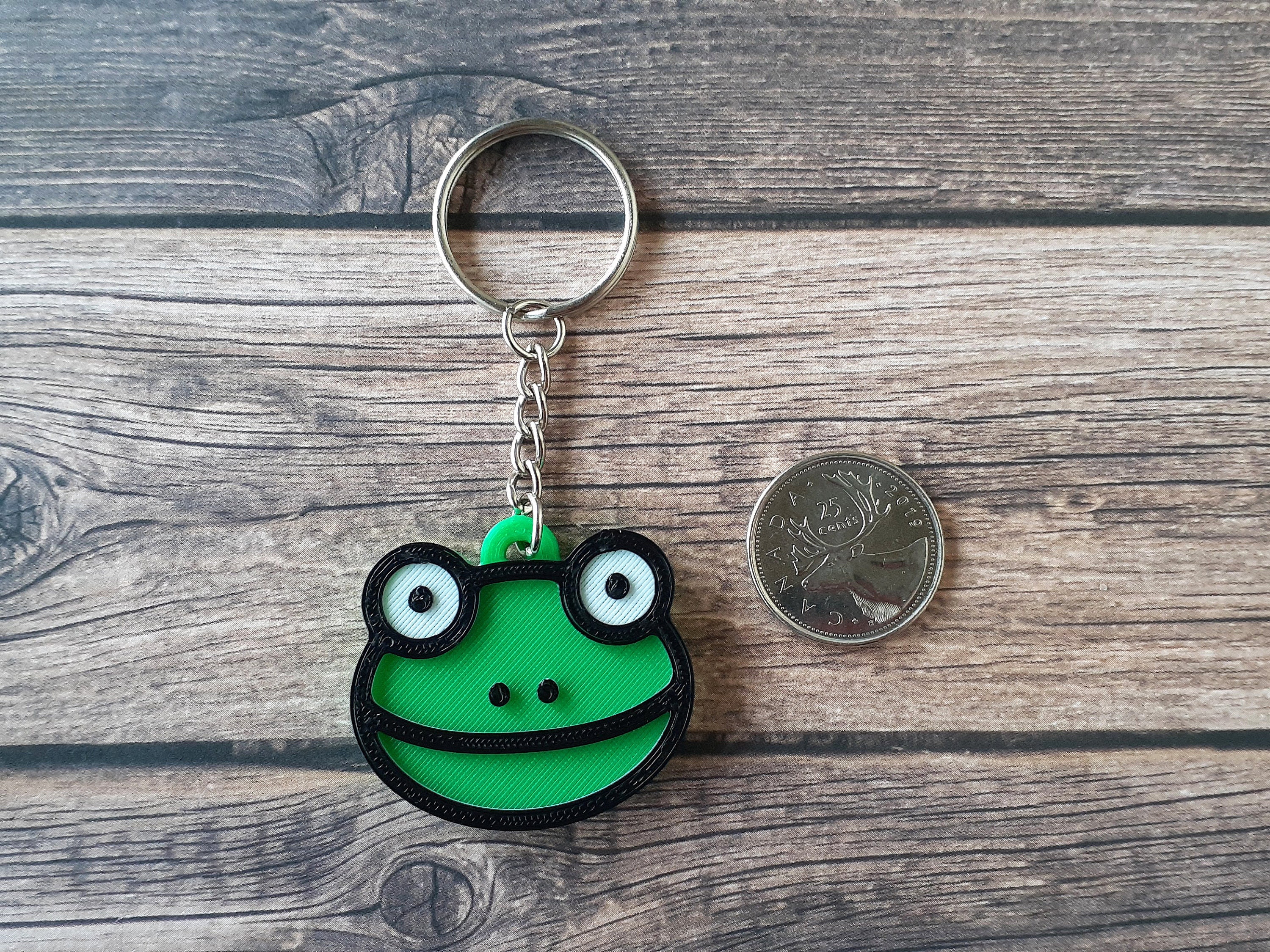 Frog Keychain, 3D Printed, Unique Cute Froggy Keyring - Etsy