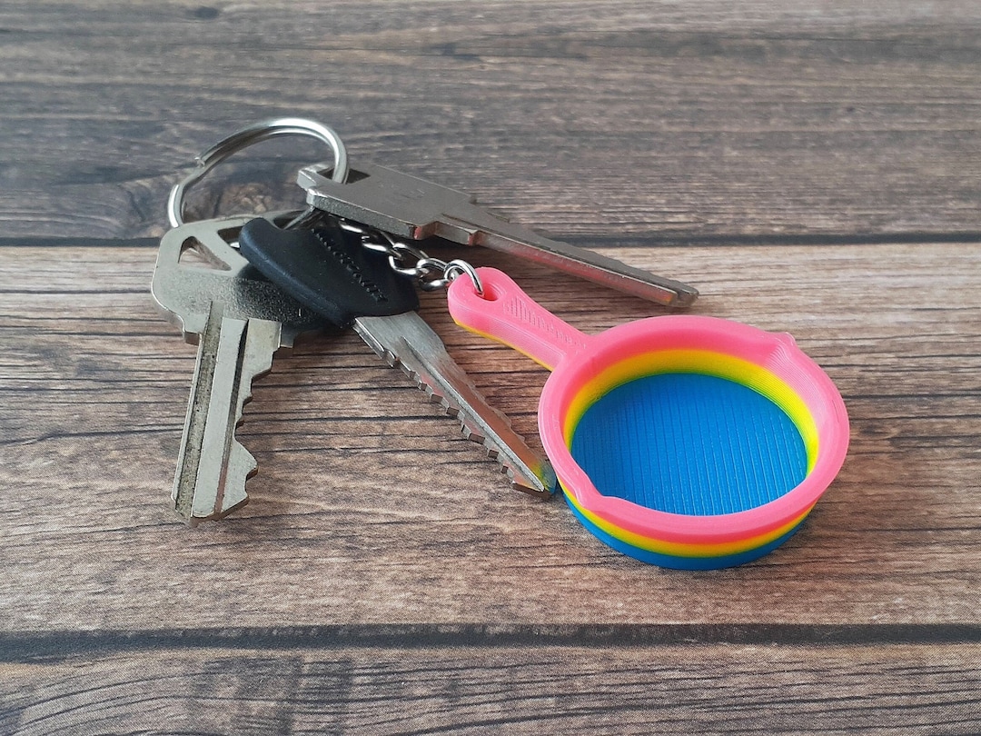 Pansexual Pride Keychain, PAN PAN, Subtle LGBTQ+ Pride, Punny Cute ...