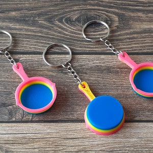 Pansexual Pride Keychain, PAN PAN, Subtle LGBTQ+ Pride, Punny Cute ...