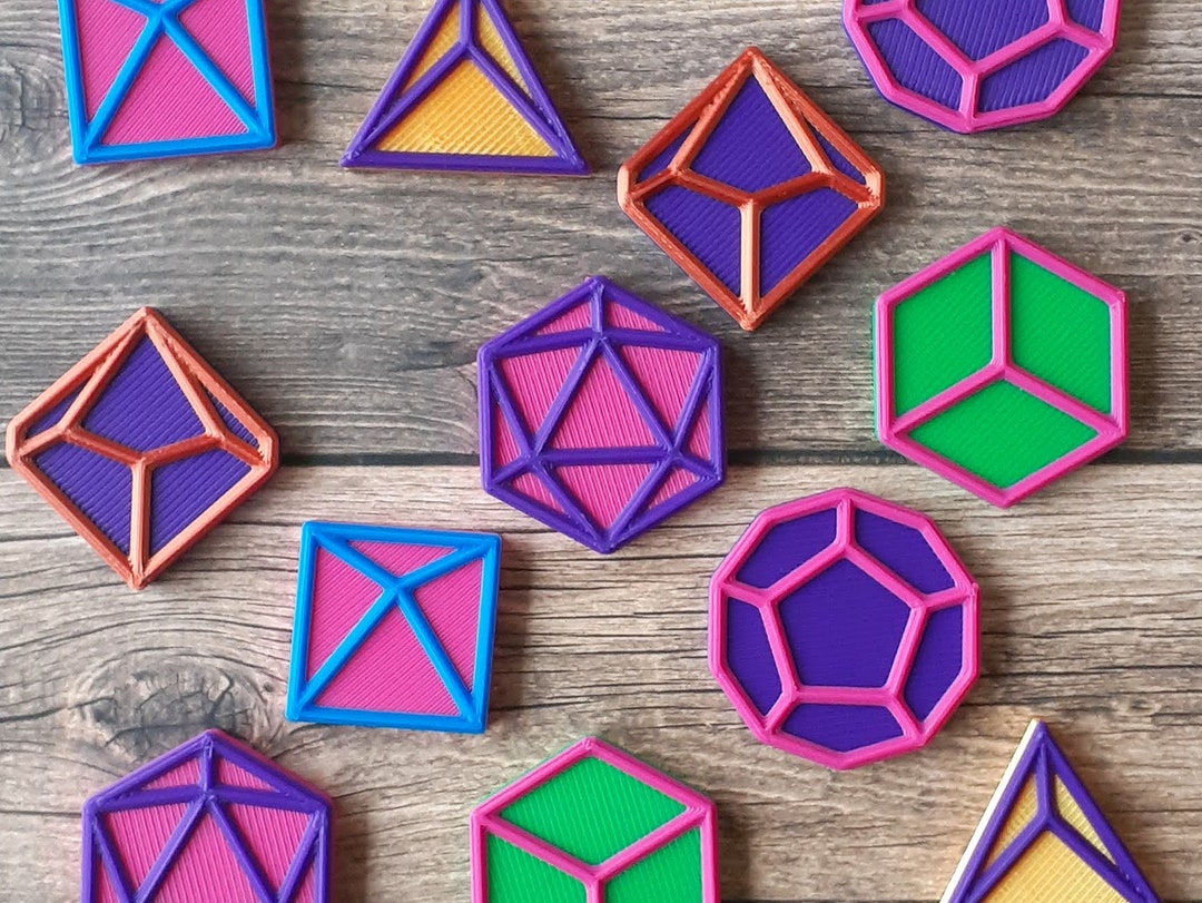 RPG Dice Magnet, Personalized Colors, Gift for Dnd Players or Dungeon ...