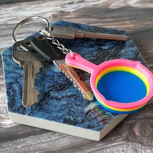 Pansexual Pride Keychain, PAN PAN, Subtle LGBTQ+ Pride, Punny Cute ...