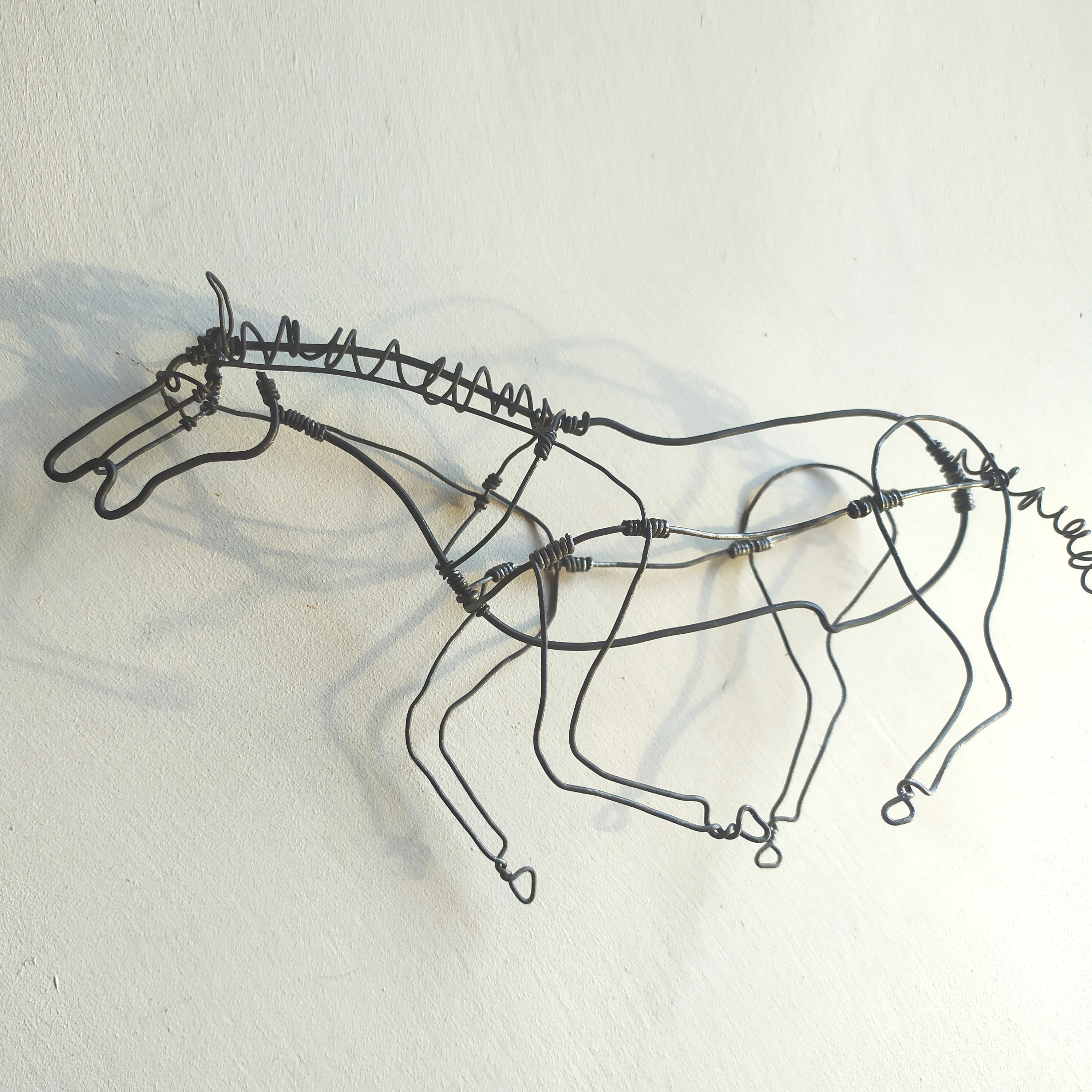 Horse Sculpture, Horse Art, Wire Sculpture, Horse Metal Art, - Etsy