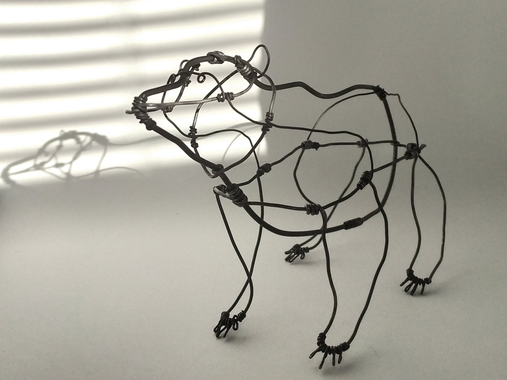 Bear Sculpture, Bear Art, Wire Sculpture, Bear Metal Art, Wire Wildlife ...
