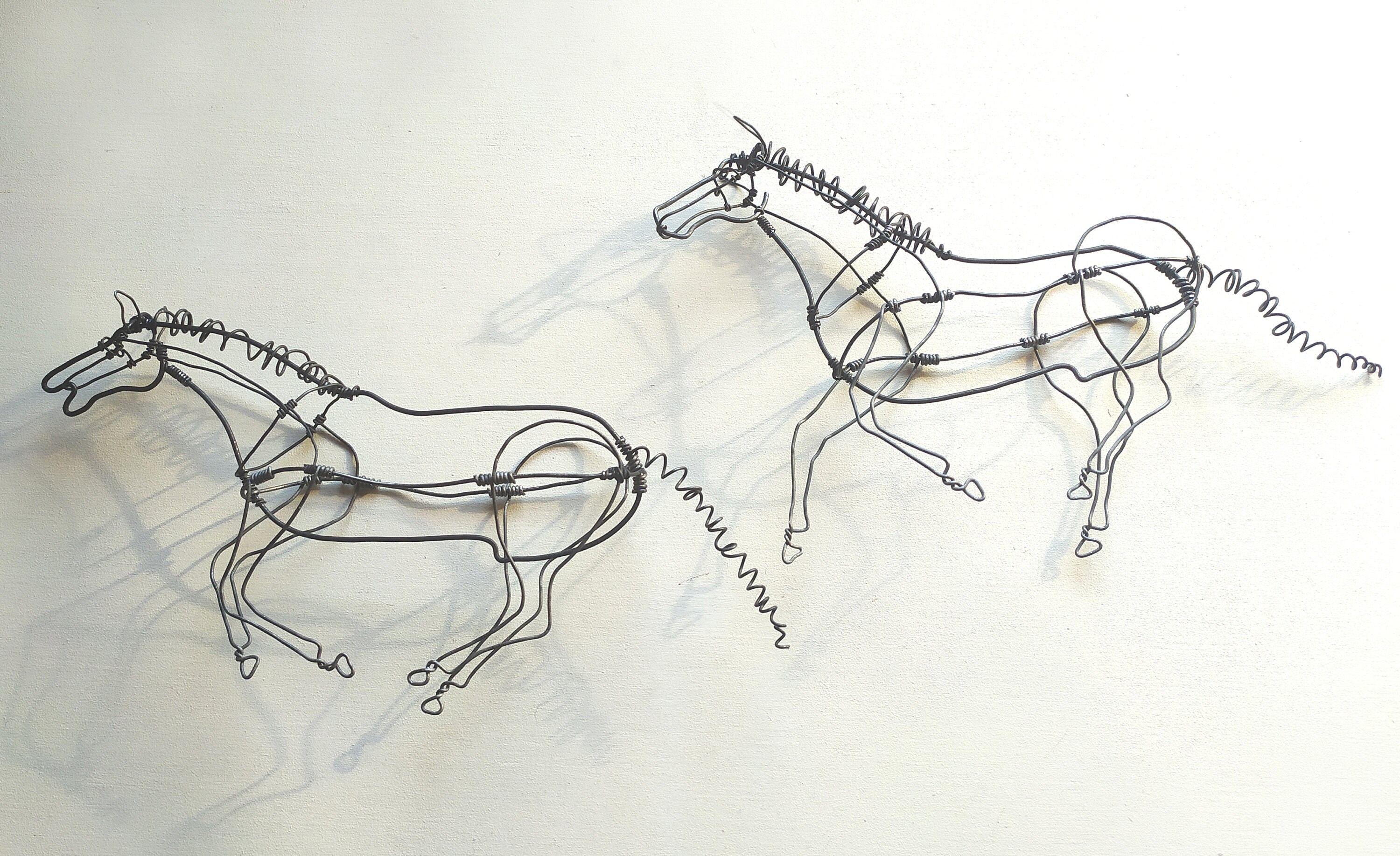 Horse Sculpture, Fox Art, Wire Sculpture, Horse Metal Art, - Etsy