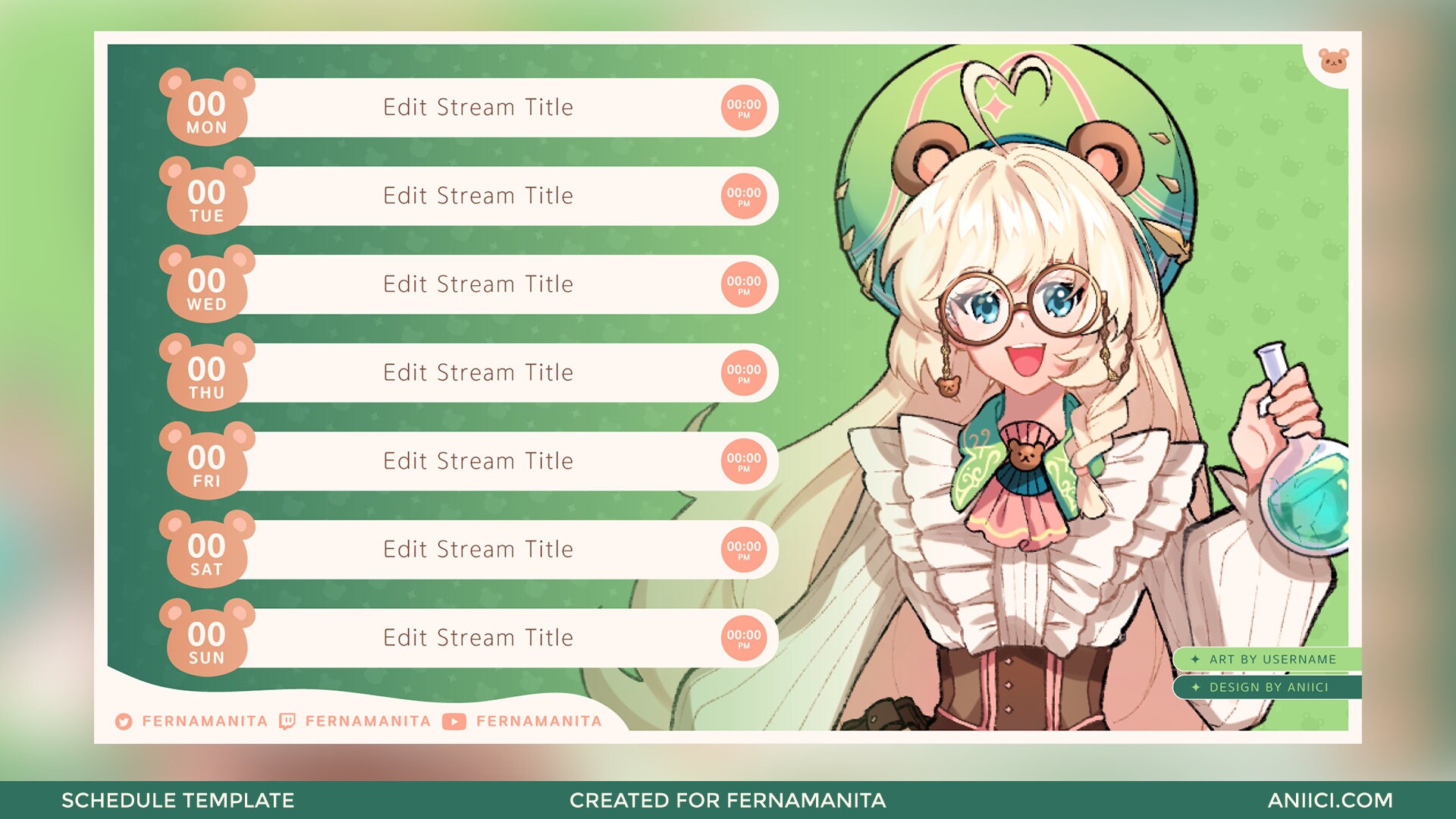 Full Twitch Stream Package Custom Commissions Vtuber Graphics Overlays ...