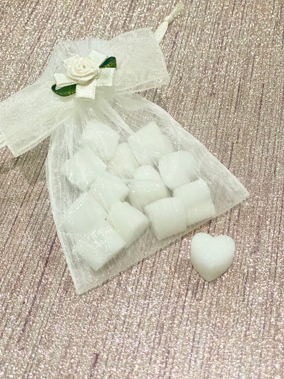 120 White Heart Shaped Sugar Cubes Perfect for Favors and | Etsy