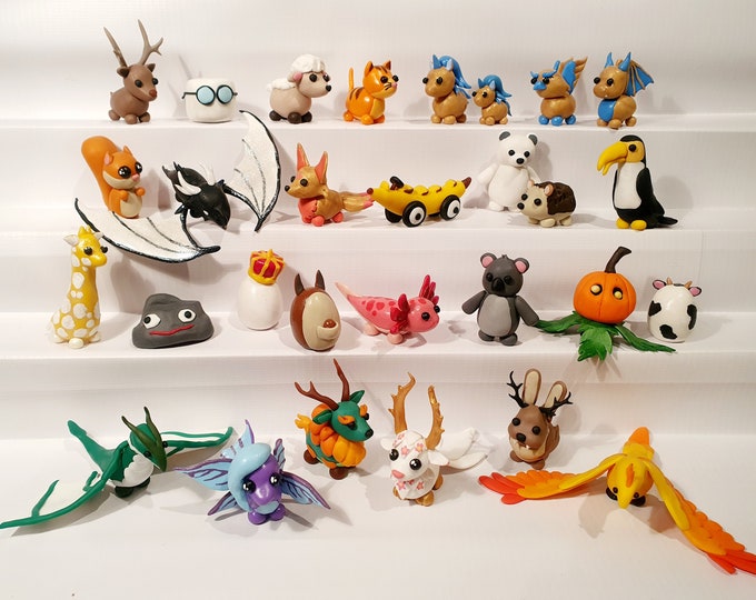 Adopt Me Pets Figures Hawk,fallow Deer,woodpecker,woodland Egg,red ...