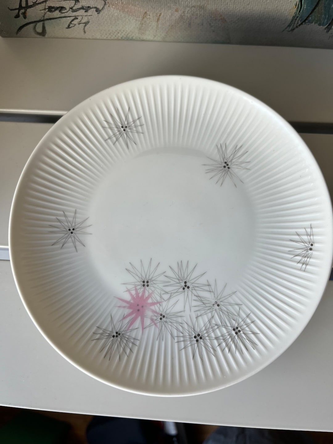 Set of 6 Atomic Starburst Era 1950s Side or Salad Plates Thomas ...