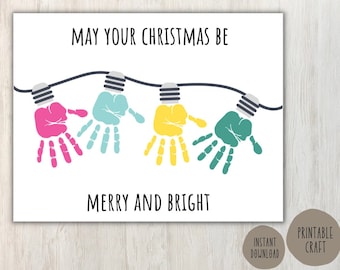 Christmas Handprint Craft Bundle Handprint Christmas - Etsy