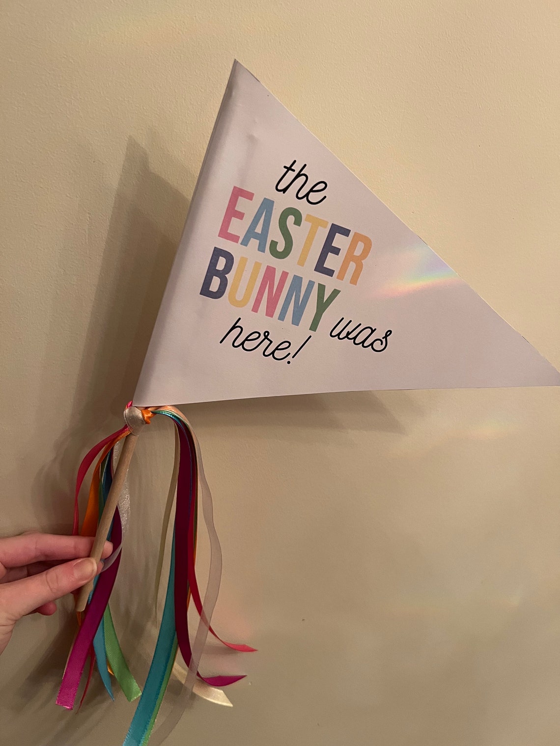 Easter Bunny Evidence Kit Bunny Tracks Stencil Easter Pennant Flag ...