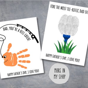 Father's Day Handprint Craft Golf Handprint Art Toddler Craft Handprint ...