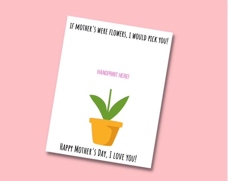 Mother's Day Handprint Craft Flower Hand Art Toddler Craft Handprint ...