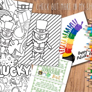 Draw A Face on the Leprechaun Craft, St. Patrick's Day Kids Activity ...