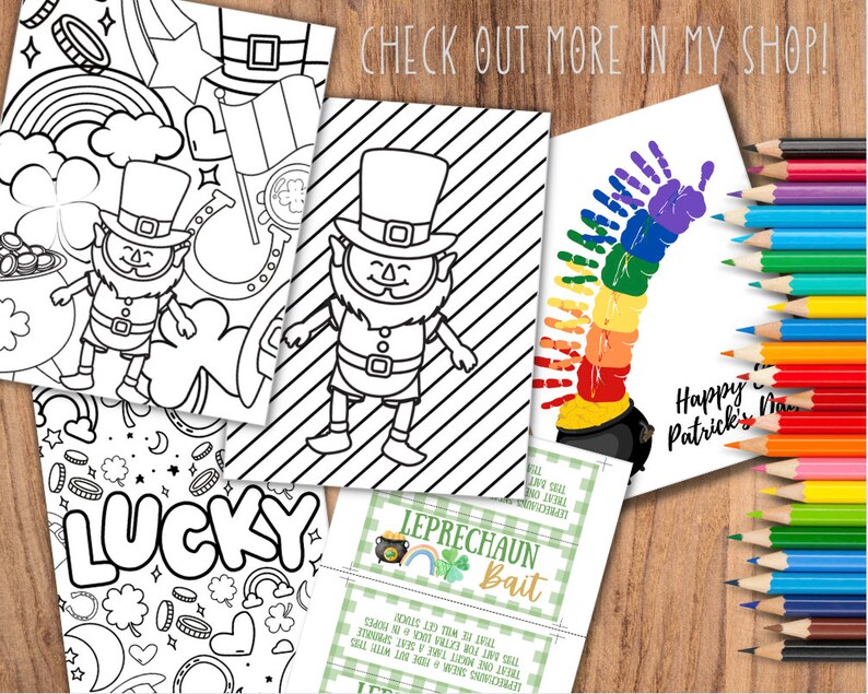 Draw A Face on the Leprechaun Craft, St. Patrick's Day Kids Activity ...